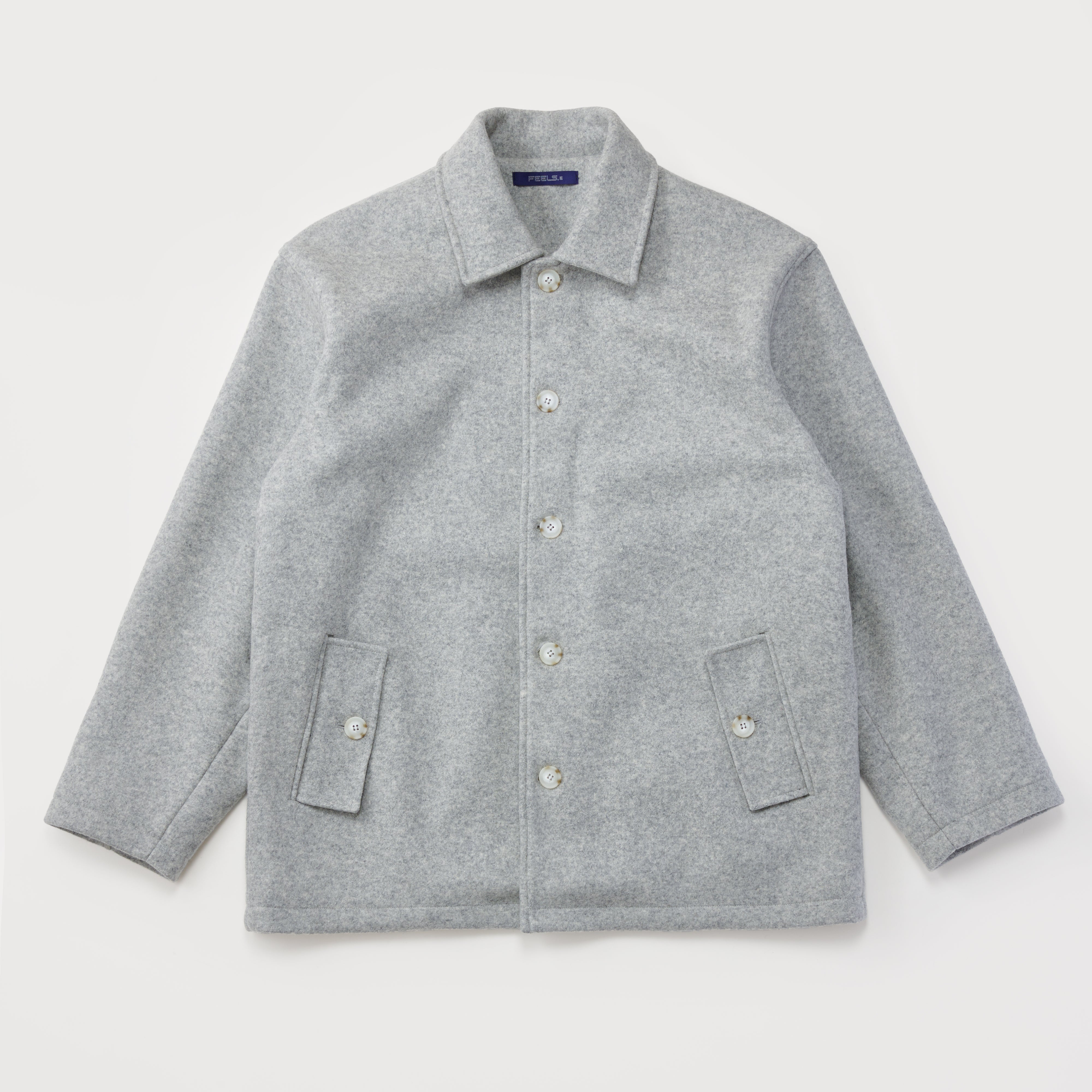 OVERSIZED WOOL COAT LIGHT GRAY – FEELS.